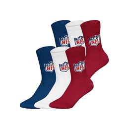 Huddle Socks ' NFL Shield Crew ' male Blue, Red, White size 35-38