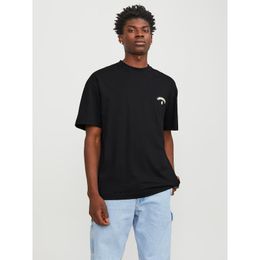 Jack & Jones JACK & JONES Oversize-Shirt &raquo;JORSANTORINI BACK TEE SS CREW NECK SN&laquo; black M M Bequemes Oversize-Shirt mit l&auml;ssigem Rundhalsausschnitt