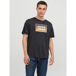 Jack & Jones JACK & JONES Kurzarmshirt &raquo;JJSTEEL TEE SS CREW NECK&laquo; dark navy XXL XXL Kurzarm-Design, ideal f&uuml;r Sommer und &Uuml;bergangszeiten
