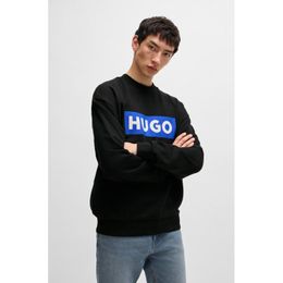 Hugo Blue Herren HUGO Blue Sweatshirt &raquo;Niero&laquo;, mit Logo-Druck schwarz XL