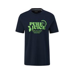 s.Oliver T-Shirt Herren Gr&ouml;&szlig;e S nachtblau / limette