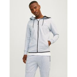 Jack & Jones Jack & Jones Herren Kapuzensweatjacke &raquo;AIR SWEAT ZIP HOOD&laquo; grau XS