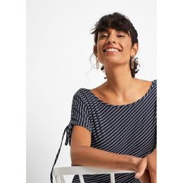 bonprix T-Shirt dunkelblau/wei&szlig; gestreift 48/50 (XL) 48/50 (XL) T-Shirt mit Kurzarm und l&auml;ssigem Schnitt