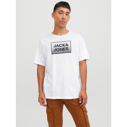 Jack & Jones JACK & JONES Kurzarmshirt &raquo;JJSTEEL TEE SS CREW NECK&laquo; white XL XL Kurzarm-Design, ideal f&uuml;r Sommer und &Uuml;bergangszeiten