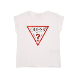 Guess T-Shirt Mädchen Größe 128 feuerrot / schwarz / weiß