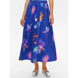 N&uuml;mph N&Uuml;MPH Midirock &raquo;Skirt NUGARDEN&laquo; Clematis Blue 36 36 Feminine R&ouml;cke in verschiedenen L&auml;ngen und Passformen