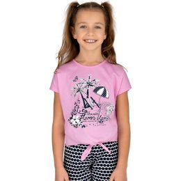 TRIGEMA T-Shirt »T-Shirt mit sommerlichem Druckmotiv«, 1 Stk. candy 140 140 Mädchen-Schnitt