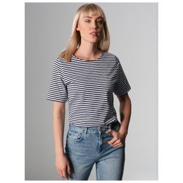 TRIGEMA T-Shirt &raquo;T-Shirt mit Streifenmuster&laquo; 1 Stk. navy M M DELUXE-Single-Jersey