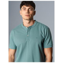 TRIGEMA T-Shirt »Henley Shirt mit Knopfleiste« 1 Stk. seegras L L Poloshirt