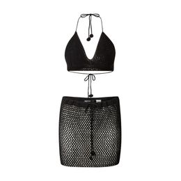 Nasty Gal Bikini-Set Damen Größe L schwarz
