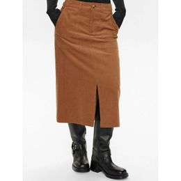 Nümph NÜMPH Midirock »Skirt NUSHOSHANNA« BRONZE BROWN 36 36 Feminine Röcke in verschiedenen Längen und Passformen