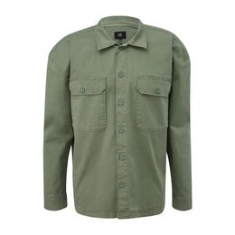Qs Button Up Shirt male Green size S
