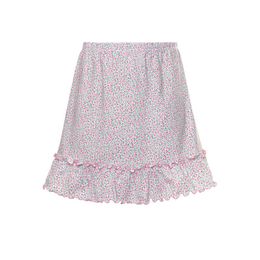 TRIGEMA Jerseyrock &raquo;Rock mit Blumen-Muster&laquo; 1 Stk. weiss 116 116 DELUXE-Single-Jersey