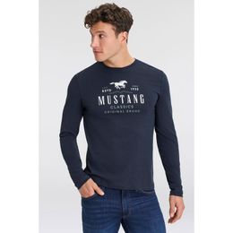 Mustang Herren Mustang Langarmshirt &raquo;Style Adrian&laquo; blau M