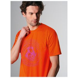 TRIGEMA T-Shirt &raquo;T-Shirt mit gro&szlig;em Printmotiv "1919"&laquo; 1 Stk. mandarine XL XL Single-Jersey