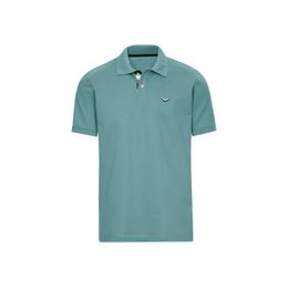 TRIGEMA Poloshirt »Poloshirt mit maritimen Details«, 1 Stk. seegras L L 100 % Baumwolle, Ringgarn supergekämmt