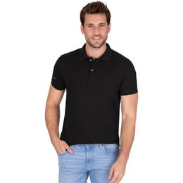 TRIGEMA Poloshirt »Slim Fit Poloshirt aus DELUXE-Piqué«, 1 Stk. schwarz M M DELUXE-Piqué-Qualität