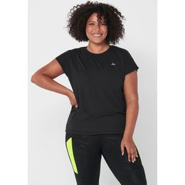 Only Play Damen Only Play Funktionsshirt &raquo;ONPAUBREE SS LOOSE TRAIN TEE CURVY NOOS&laquo; schwarz 48/50