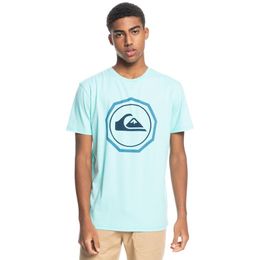 Quiksilver T-Shirt &raquo;Circus Paradise&laquo; Blue Tint L L Stoff: leichter Baumwoll-Jersey