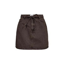 Nümph NÜMPH Midirock »Skirt NUBROOKLYN« Black Coffee Washed 44 44 Feminine Röcke in verschiedenen Längen und Passformen