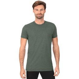 TRIGEMA T-Shirt »Slim Fit T-Shirt aus DELUXE Baumwolle« 1 Stk. khaki-melange XL XL DELUXE-Single-Jersey