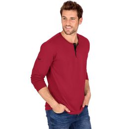 TRIGEMA Longsleeve &raquo;Langarmshirt aus Biobaumwolle&laquo; 1 Stk. rubin-C2C M M BIO DELUXE-Single-Jersey