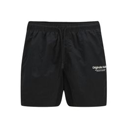 Jack & Jones JACK & JONES Badeshorts 'NAXOS' Herren Gr&ouml;&szlig;e S schwarz / wei&szlig;