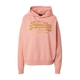 Superdry Sweatshirt 'Rhinestone' Damen Größe M gold / pfirsich