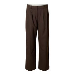 Selected Pleated Pants female Brown size 42