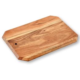 Schneidebrett Kesper "Brett aus Akazienholz, FSC zertifiziert", braun, B:29cm H:1,5cm L:40cm, Massivholz, Schneidebretter, mit Loch zum Aufh&auml;ngen