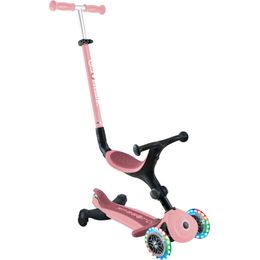 Tretroller Globber "GO-UP ACTIVE LIGHTS 360, mit Leuchtrollen", pastellrosa, Roller, KinderB:29cm L:67cm, B:29cm L:67cm