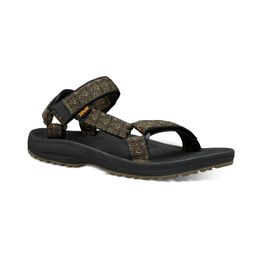 Sandale Teva "Winsted Sandal Mens", Herren, Gr. 40,5, gr&uuml;n (olivgr&uuml;n), Textil, Schuhe Sandale, mit Klettverschluss