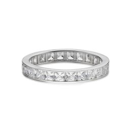 Fingerring Bruno Banani "Schmuck Geschenk Silber 925 Damenring Memoire" Gr. 53, silber (silberfarben, kristallwei&szlig;), Fingerringe, Damen, 53, Silber 925 (Sterlingsilber), 3,3mm, Fingerring, mit Zirkonia (synth.)