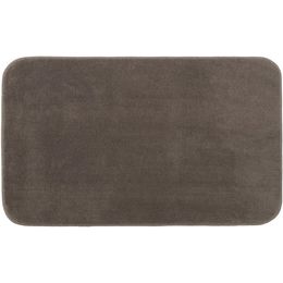 G&ouml;zze Badematte G&Ouml;ZZE "Rio Premium", grau (taupe), H:18mm, Polyester, Badematten, Badematte, Badteppich, Uni Farben, waschbar, rechteckig & rund erh&auml;ltlich