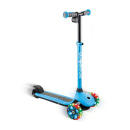 E-Scooter Globber "ONE K E-MOTION 4 PLUS, mit Leuchtrollen", hellblau, RollerB:29cm L:62cm, B:29cm L:62cm
