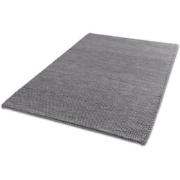Sch&ouml;ner Wohnen Kollektion Wollteppich "Poppy 6024", grau (anthrazit), B:170cm H:18mm L:240cm, Wolle, SCH&Ouml;NER WOHNEN-KOLLEKTION, Teppiche, hochwertiger Handweb, Wolle, Wohnzimmer, Sch&ouml;ner Wohnen Kollektion