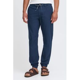 Leinenhose Blend "BHLennik", Herren, Gr. M, US-Gr&ouml;&szlig;en, navy, 55% Leinen, 45% Baumwolle, unifarben, regular fit lang, Hosen, Lange Chinohose mit Kordeln