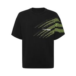 T-Shirt Plein Sport "Scratch", Jungen, Gr. S, 0227, schwarz, grünfluo, Obermaterial: 100% Baumwolle, Shirts T-Shirt