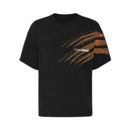 Plein Sport Jungen T-Shirt "Scratch"0220, schwarz, orange, Gr. XXXL, Obermaterial: 100% Baumwolle, Shirts
