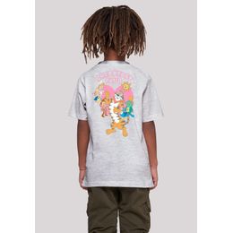 T-Shirt F4NT4STIC "Kellogg's Cereal Breakfast Club Tony the Tiger", M&auml;dchen, Gr. 134/140, erdgrau, Obermaterial: 100% Baumwolle, regular fit, Rundhals, ohne B&uuml;ndchen, Shirts T-Shirt, Premium Qualit&auml;t