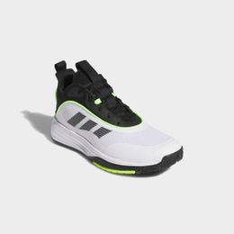 Herren Basketballschuh "OWNTHEGAME 3.0", adidas Sportswear, Gr. 42cloud wei&szlig;, core schwarz, lucid lemon, Synthetik, Textil, Schuhe