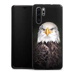 DeinDesign Huawei P30 Pro Handy Silikon H&uuml;lle Case schwarz Handyh&uuml;lle Animals Eagle Bird