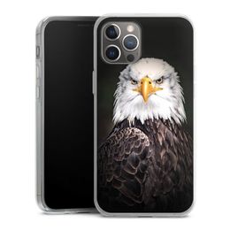 DeinDesign iPhone 12 Pro Max Handy Silikon H&uuml;lle Case transparent Handyh&uuml;lle Animals Eagle Bird Silikon Case
