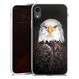 DeinDesign iPhone Xr Handy Silikon H&uuml;lle Case wei&szlig; Handyh&uuml;lle Animals Eagle Bird Silikon Case