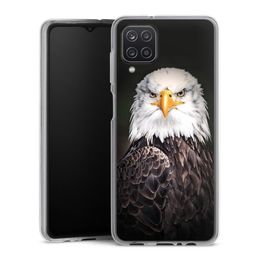 DeinDesign Galaxy A12 Handy Silikon H&uuml;lle Case transparent Handyh&uuml;lle Animals Bird Eagle Silikon Case