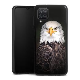 DeinDesign Galaxy A12 Handy Silikon H&uuml;lle Case schwarz Handyh&uuml;lle Animals Bird Eagle