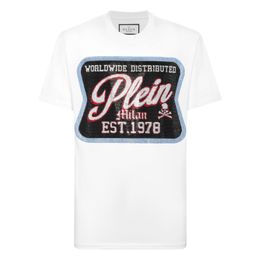 T-Shirt Philipp Plein "Milan", Jungen, Gr. 5XL, 01, weiß, Obermaterial: 100% Baumwolle, 100% Glas, Shirts