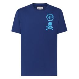 T-Shirt Philipp Plein "Skull", Jungen, Gr. L, 24, navy, Obermaterial: 100% Baumwolle, Shirts T-Shirt