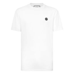 T-Shirt Philipp Plein "Hexagon", Jungen, Gr. M, 01, wei&szlig;, Obermaterial: 100% Baumwolle, Shirts T-Shirt