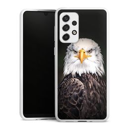 DeinDesign Galaxy A33 5G Handy Silikon H&uuml;lle Case wei&szlig; Handyh&uuml;lle Animals Bird Eagle Silikon Case